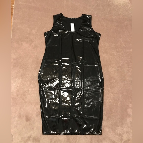 Boohoo Plus | Dresses | Plus Size Vinyl Leather Midi Dress | Poshmark